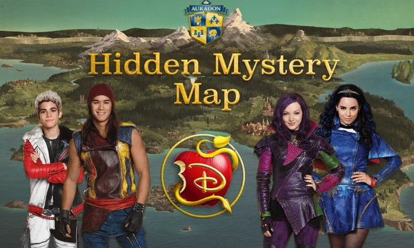 Descendants: Auradon Hidden Mystery Map | NuMuKi
