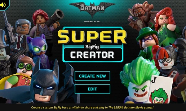The LEGO Batman Movie: Super SigFig Creator | NuMuKi
