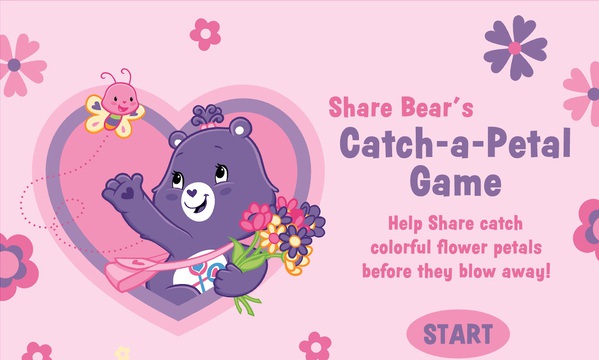 Care Bears: Share Bear's Catch-a-Petal Game | NuMuKi