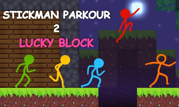 Stickman Parkour 2: Lucky Block | NuMuKi
